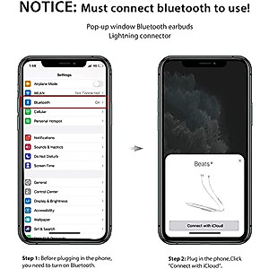 2 Pack-Apple Headphones Wired Earbuds with Lightning Connector Earphones Built-in Microphone & Volume Control. Compatible with All iPhone 13/12/11 Pro Max/Xs Max/XR/X/7/8 Plus