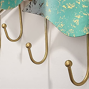 LHLLHL Creative Wall Hook Bathroom Coat Storage Rack Entrance Metal Shelf Door Key Hanger