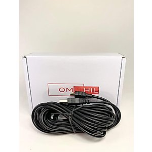 OMNIHIL 15 Feet Long High Speed USB 2.0 Cable Compatible with MSRX6 / USB Magstripe Credit Card Reader Writer