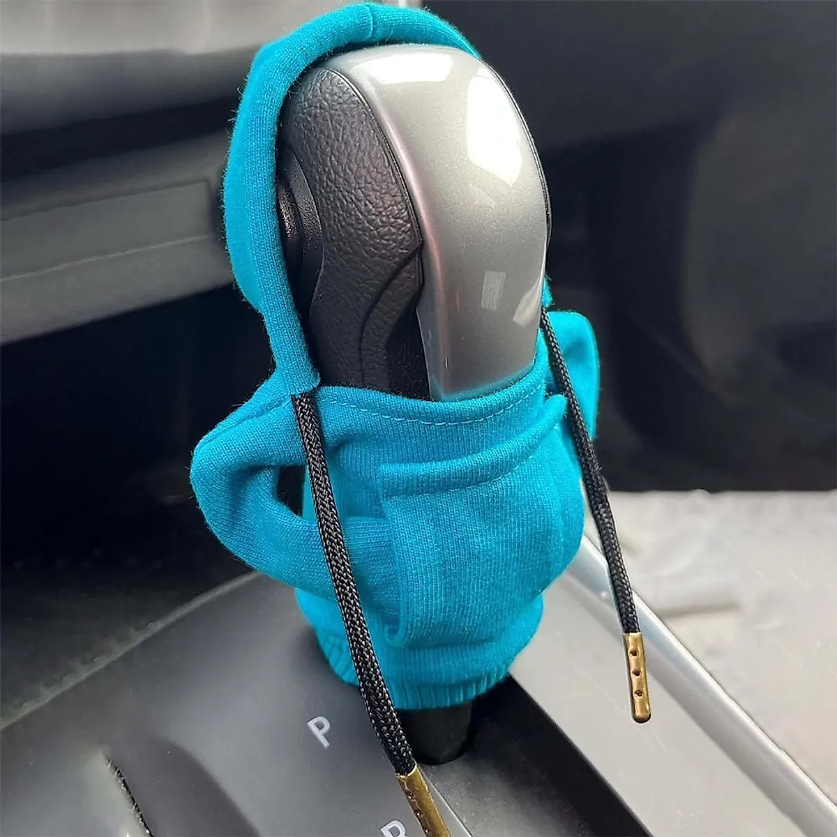 Jorlzeut 2023 New Car Gear Shift Cover Hoodie Car Gear Shift Cover, Mini Hoodie for Car Shifter, Car Gear Shift Knob Hoodie, Hoodie Shift Knob Cove（2PCS ）