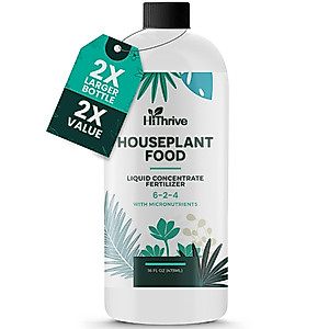 16oz Houseplant Fertilizer, All Purpose Indoor Plant Food - Makes 87+ Gallons, Indoor Plant Fertilizer for Fiddle Leaf Fig Tree, Pothos and More, 6-2-4 NPK, Concentrated Fertilizer for Indoor Plants