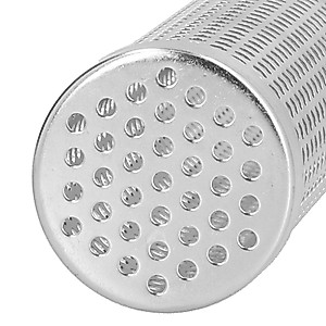 Smoke Tube, Smoker Box Cylindrical Detachable Large Capacity Fruit Wood BBQ Pellet Smoker Tube for Outdoor Camping (Length 30.6CM*Height 5.3CM [Order Choice: Round)