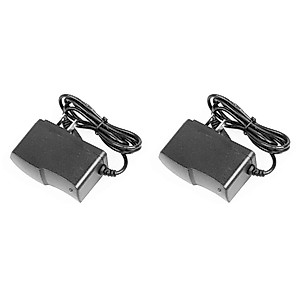 NOYITO 3V 1A Power Adapter AC110V 100-240V to DC 3.0V 1000mA 3.0W Power Supply Black Cable Length 4.5ft (Pack of 2)