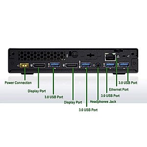 Lenovo M900 Tiny Computer Micro Tower PC, Intel Core i5 6400T Processor, 16GB DDR4 Ram, 512GB M.2 SSD,Wireless Keyboard & Mouse, Wifi | Bluetooth, New Dual 19" FHD Monitor, Win 10 Pro (Renewed)