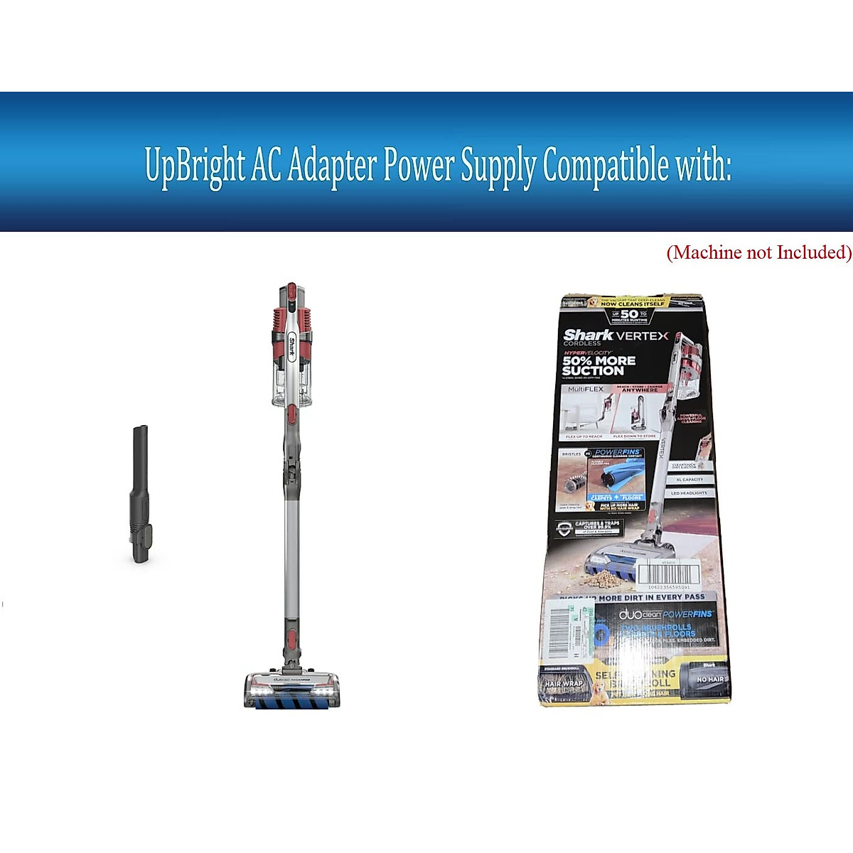 UpBright 28.8V AC/DC Adapter Compatible with Shark Vertex WZ440H 26 WZ440H26 WZ440 H V5 WZ440HV5 WZ 440 25.2V Li-ion Battery DuoClean PowerFins Cordless Stick Vacuum Cleaner 800mA Power Supply Charger