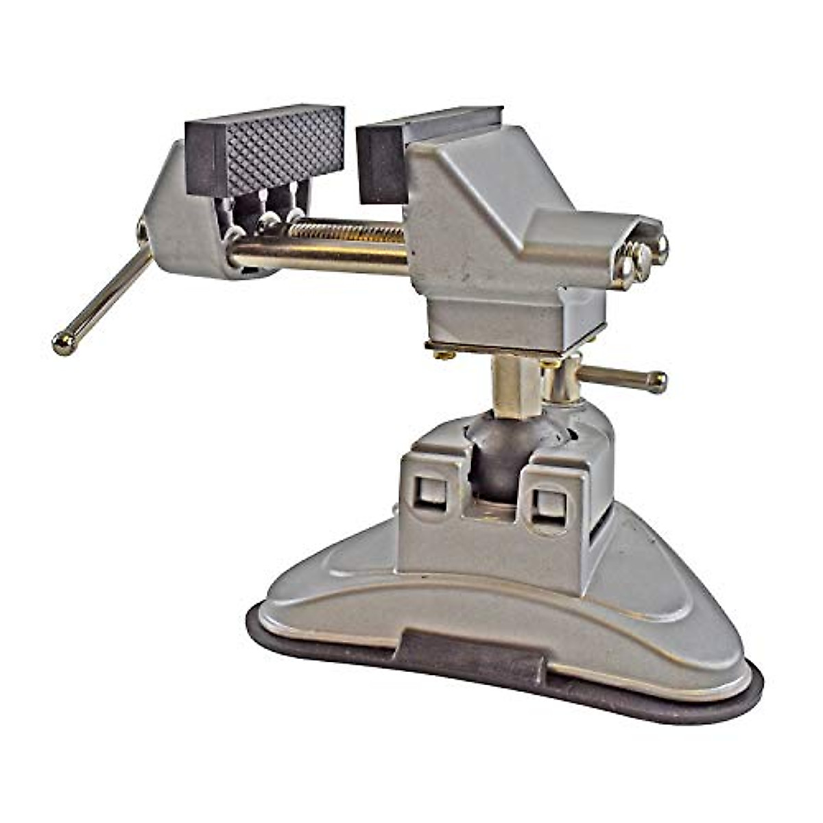 Yost Tools Yost V-275 Portable Vacuum Base Vise, Pivots Multi-Angle, 2.75” Jaw Width, (1 Pack), Silver