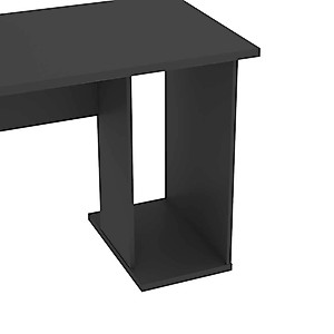 Bestar Hampton L-Shaped Corner Gaming Desk, 66W, Graphite