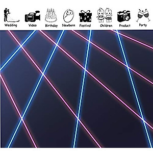 MUZI Photography Backdrops for Laser line Baby Custom Interior Photobooth Background for Studio Props Photo Backdrop 5x7ft XT-5310