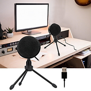 USB condenser microphone Karaoke computer recording Omni-directional live broadcast equipment