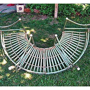 Generic Half Round Tree Bench 30.5"" High- Iron - Antique Green Finish, Large