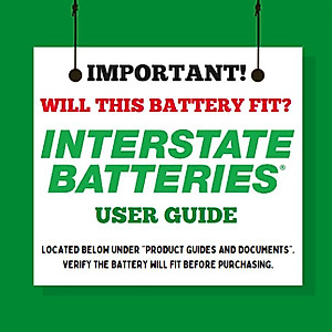 Interstate Batteries 12V 10Ah Battery (F2 Terminal) SLA AGM VRLA Rechargeable Replacement for General Purpose, Universal Power, Home & Office Devices (SLA1097)
