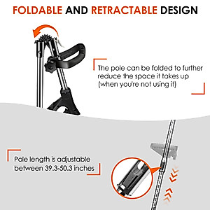 Powerful Cordless Weed Wacker, 21V Electric Brush Cutter with 2.0Ah Battery, Foldable Design, Lightweight and Versatile 3-in-1 Weed Eater for Garden, Lawn, and Yard