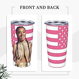 LAZHANG Keyshia Music Cole Stainless Steel Insulated Car Sippy Cup With Lid Travel Mug for Cold Hot 20 oz