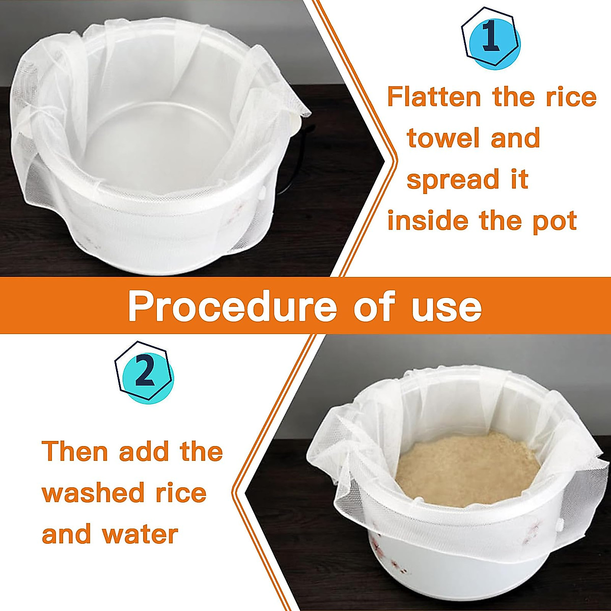 Rice Cooking Net,Non-Stick Rice Cooker Napkin,Reusable Home or Commercial Rice Net Napkin,Cooking Steam Cloth,Bamboo Steamer Mat 31" x 39" (1PCS White)