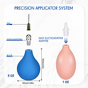Dandat 102 Pcs Pottery Tools Supplies Ceramic Precision Applicator, Precision Tips Applicator for Ceramic Bottles Glaze 3 Ounce Clay Tools Set, Slip Trailing Pottery Glaze Squeeze Bottle
