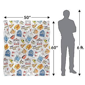 Gilmore Girls Blanket, 50"x60" Dragonfly Inn and Lukes Silky Touch Super Soft Throw Blanket