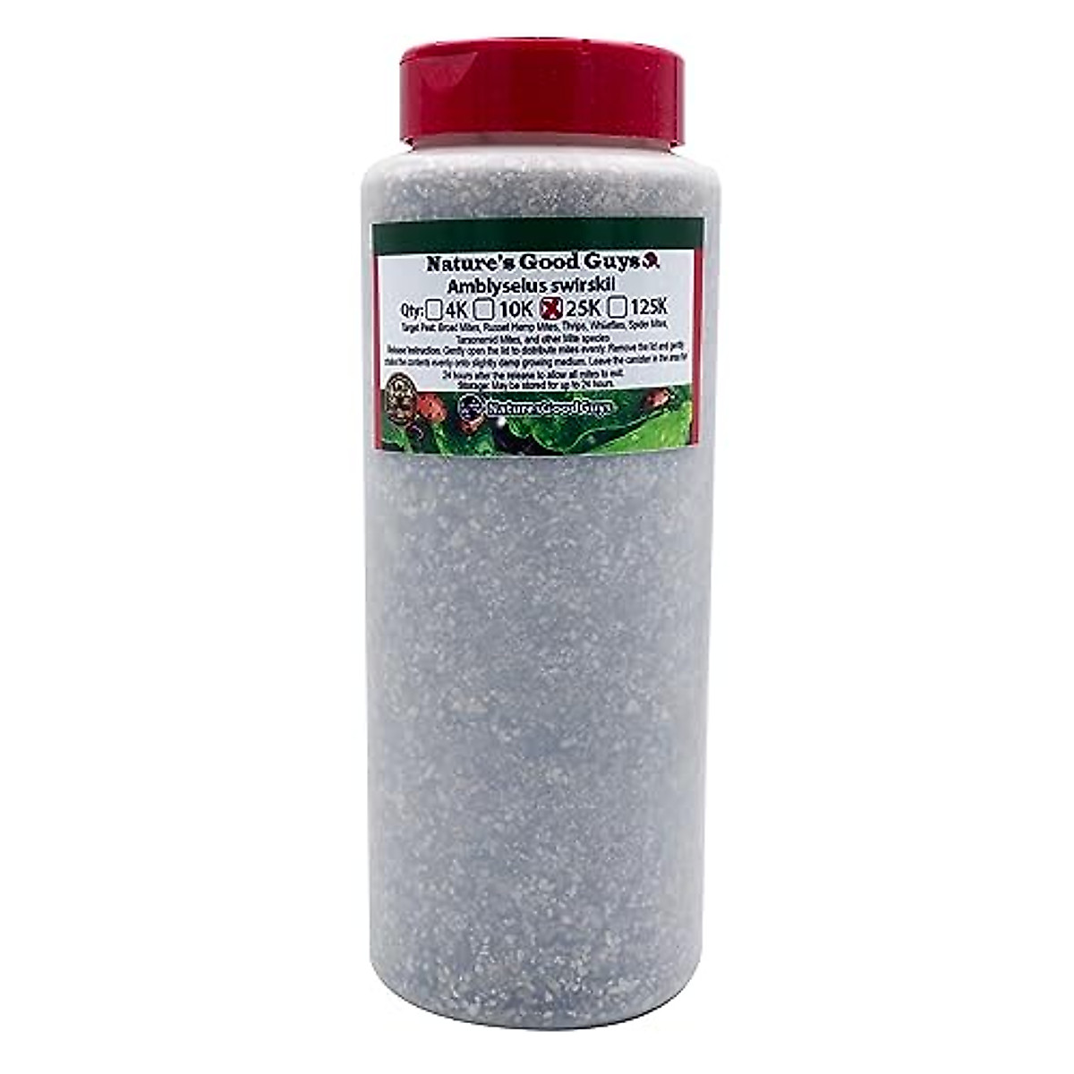 25,000 Predatory Mites Amblyseius Swirskii Bottle