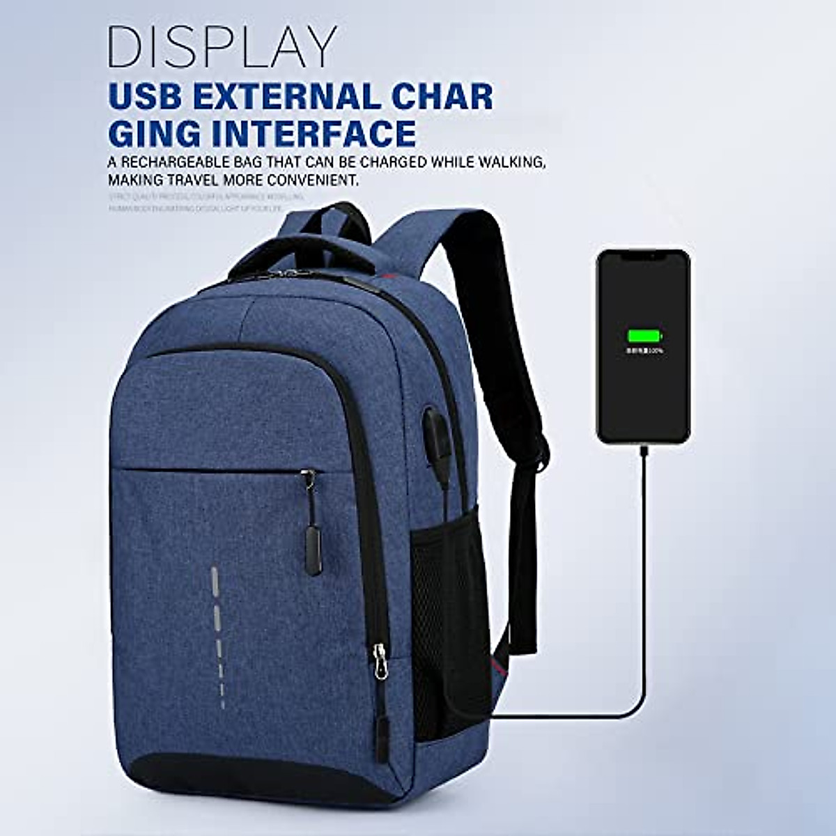 JUNJIE Laptop Backpack-15.6 Inch Water Resistant Padded Computer Bag for Collegefor Work, School, College, Nurse, Travel Daypack Purse Backpack (grey)