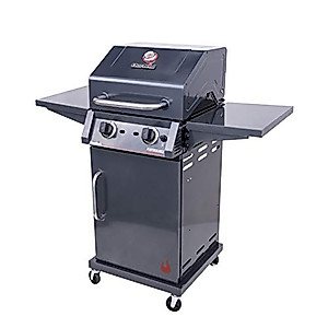 Char-Broil 463655621 Performance TRU-Infrared 2-Burner Cabinet Style Liquid Propane Gas Grill, Metallic Gray