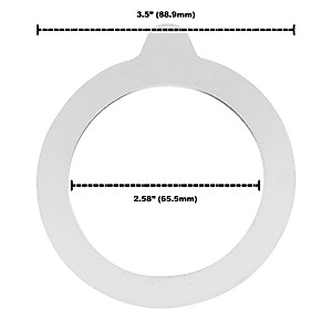 Sunshine Mason Co. Wire Bail Rubber Jar Gaskets 3.5"(90mm), fits Bormioli Fido Jars Made in USA 6 Pieces