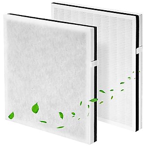 MESTICA 2 Pack Filter Replacement Compatible with LEVOIT Purifier Vital 100, Vital 100-RF True HEPA Replacement Filters and Carbon Filters Set