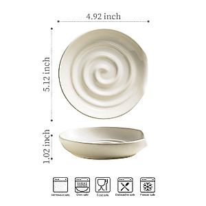 Cormomu Spoon Holder, Ceramic Spoon Rest for Stove Top, Utensil Holder for Spatula, Coffee Spoon, Spoon Cradle, Kitchen Accessories for Stove, Christmas Gifts, White