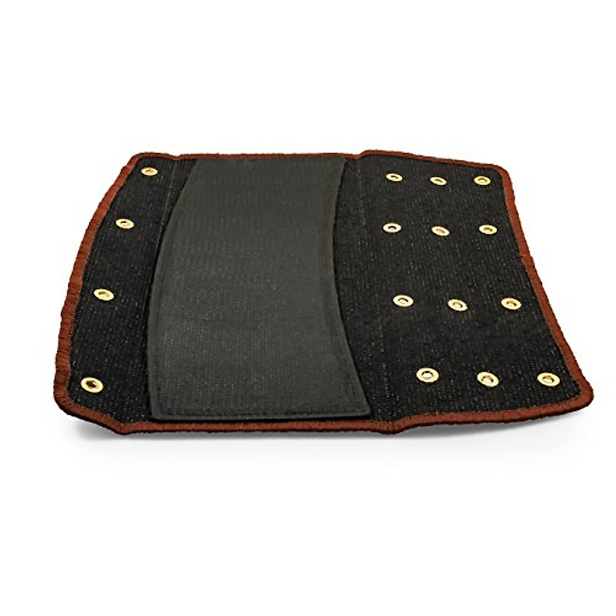 Camco 42949 RV Step Rug ( Premium Radius Wrap Around Step Rug, Turf Material (22" Wide) - Brown)