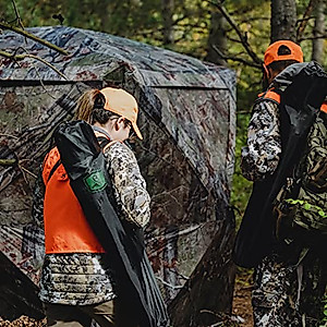 Barronett Blinds RA200BW Radar Pop Up Portable Blind, Bloodtrail Backwoods Camo