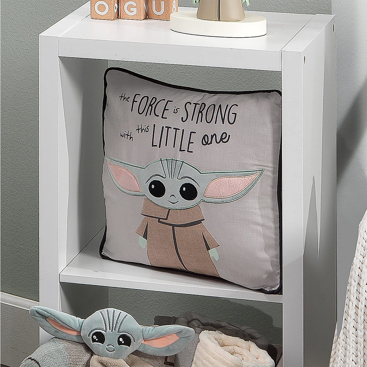 Lambs & Ivy Star Wars The Child/Baby Yoda Decorative Nursery Throw Pillow
