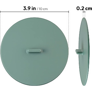 Carrotez Silicone Cup Covers for Drinks, 3.9 Inch Reusable Silicone Mug and Cup Lids for Steeping Coffee and Tea, Set of 2 - Soy Green