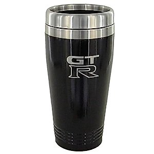 Au-TOMOTIVE GOLD Travel Mug for Nissan GT-R GTR (Black)