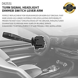 Turn Signal Switch Headlight Dimmer Switch Fits for 2004-2012 Che-vy Malibu 2005-2011 Pontiac G6 2007-2009 Saturn Aura Replace D6253E 20940369 D6212E SW8004 by Sikawai