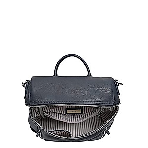 MMS Brands Miztique - The Sienna Backpack Purse for Women, Sleek Shoulder Bag, Soft Vegan Leather - Navy