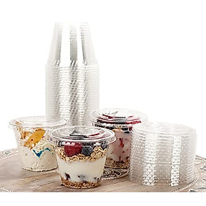 Golden Apple Cup series, 9oz Clear Plastic cups with Flat lids no hole 30sets