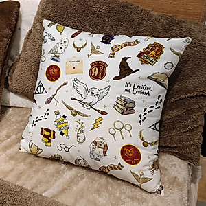 RBAFAO My Magic Not Today Throw Pillow Covers, Harry Reading Pillow Case for Book Lovers Gifts for Her Him Birthday Christmas 18 x 18Inch (Magic-02)