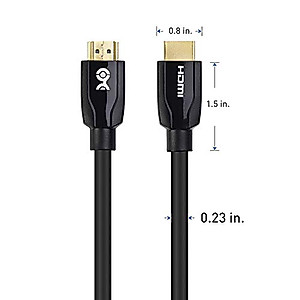 Cable Matters [Premium Certified] HDMI to HDMI Cable 6 ft (Premium HDMI Cable) with 4K HDR Support in Black