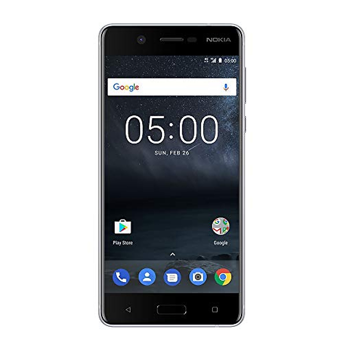 Nokia 5 (16GB, 2GB RAM) 5.2" Polarized HD Display, Android 9.0 Pie, Dual SIM GSM (AT&T/T-Mobile/MetroPCS/Cricket/Mint) Unlocked Smartphone (Silver)