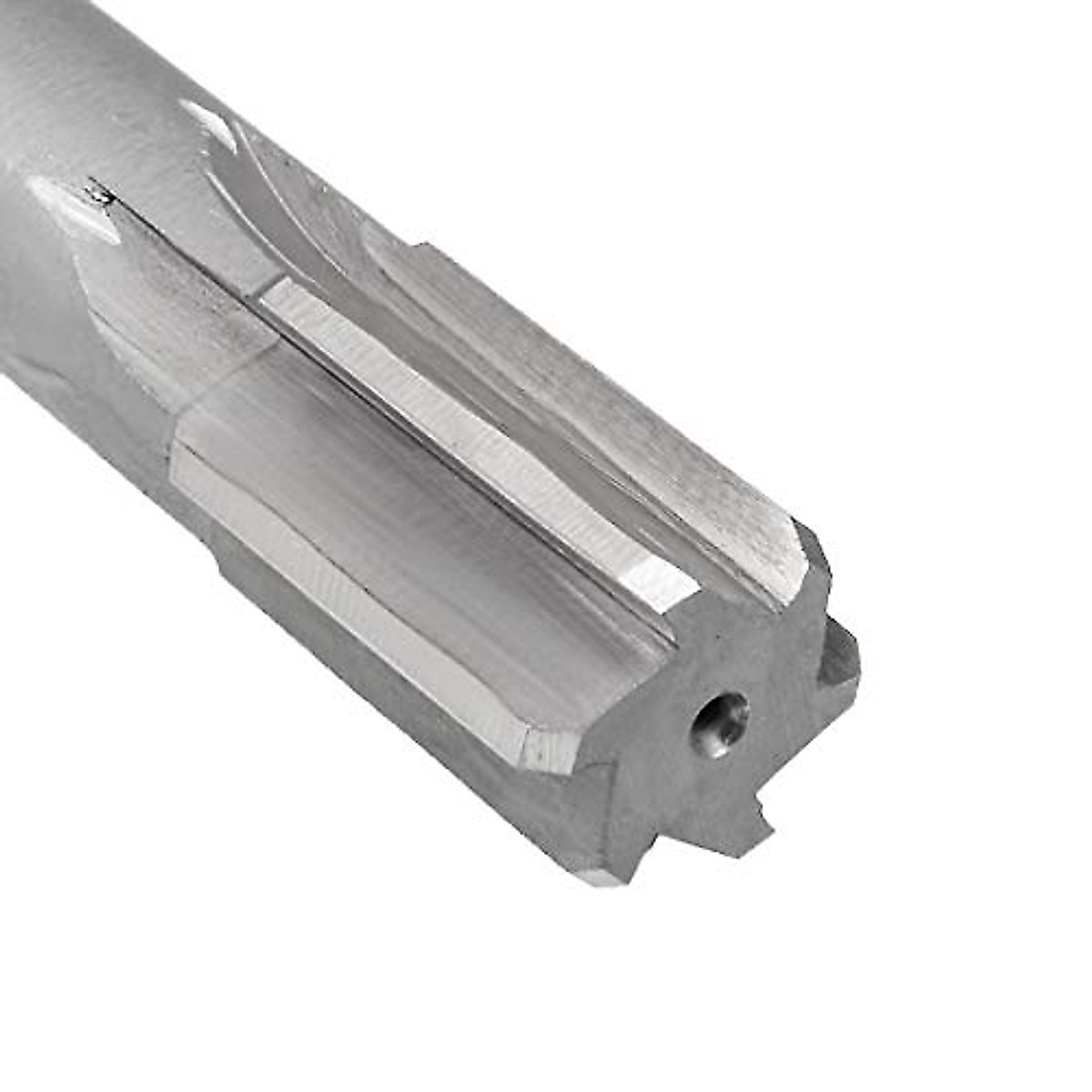 uxcell Chucking Reamer 3/4", H7 HSS Lathe Machine Reamer 6 Straight Flutes, Round Shank Milling Cutting Tool, Reaming Drill Bit for Stainless Steel Metal Hole