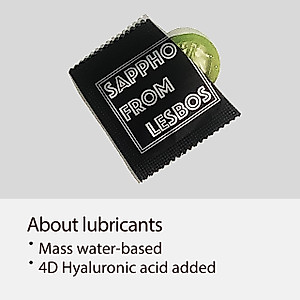 Sappho from lesbos Crush Green Finger Condoms, Ultral Thin Lubricated Latex Fingersex Cots for STI Protection, Natural Sensitive - 6 Count, No Fragrance