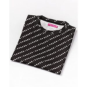 Barbie Oversized T-Shirt Womens Ladies Doll Logo Black Clothes Large