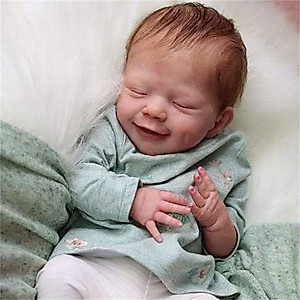 Fa Rich Reborn Baby Dolls - 18 inches Realistic Newborn Sleeping Girl Dolls Baby for Girls, Lifelike Soft Full Body Vinyl Silicone