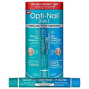 Opti-Nail 2-in-1 Fungal Nail Repair Plus Antifungal, Improves Nail Appearance and Kills Fungus Around Nail