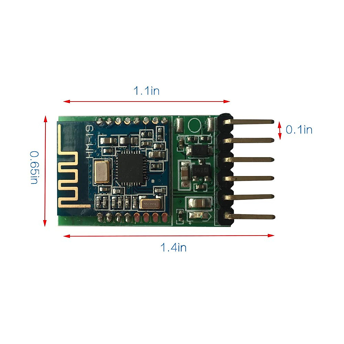 DSD TECH HM-19 Bluetooth 5.0 BLE Module with CC2640R2F Compatible for DIY