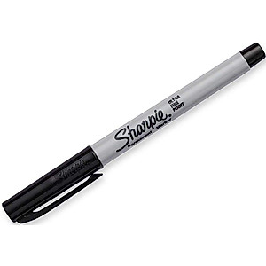SHARPIE 37001 Permanent Markers, Ultra Fine Point, Black Color, 24 Sets of 12 Markers, 288 Markers Total