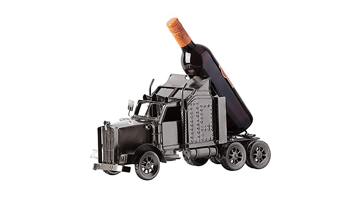 BRUBAKER Truck Wine & Beer Bottle Holder Sculpture