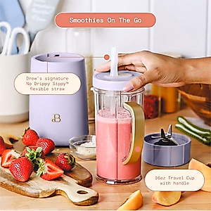 Beautiful Personal Blender Set with 12 Pieces, 240 W, (Lavender) by Drew Barrymore