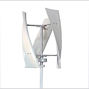 Spiral Wind Power Turbine Generator, 5000W Portable Home Wind Turbine 12V/24V/48V Wind Generator for Outdoor Garden Boat Hybrids Streetlight (White),220v