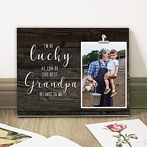 FDFHOME Appreciation Grandpa Picture Frame, Grandparent's Day Gift for Grandpa, Grandpa Birthday, Christmas gift from daughter, Fathers Day Gift for Grandpa First Christmas Gift for Grandpa
