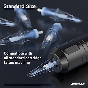 Padieoe Tattoo Cartridge Needles, 20pcs 3RL Tattoo Needles Cartridge Standard Cartridge Needles, Liner Needles of Tattoo Pen, Round Liner Tattoo Needle Tattoo Supplies (1203RL)