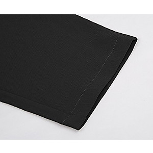 GRACE KARIN Women's Slim Straight Leg Teens Pants with Pockets M Black